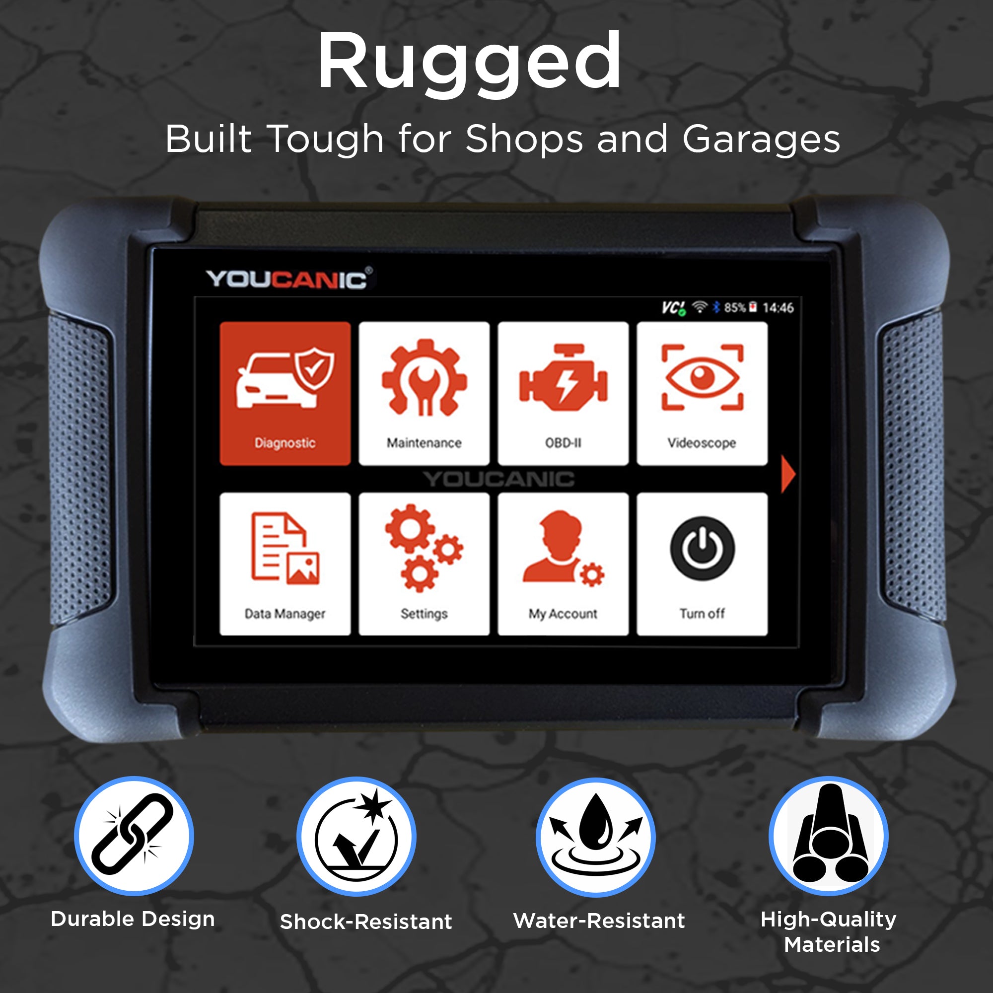 YOUCANIC Pro UCAN-II-B Diagnostic Scanner | Bi-Directional Control - A