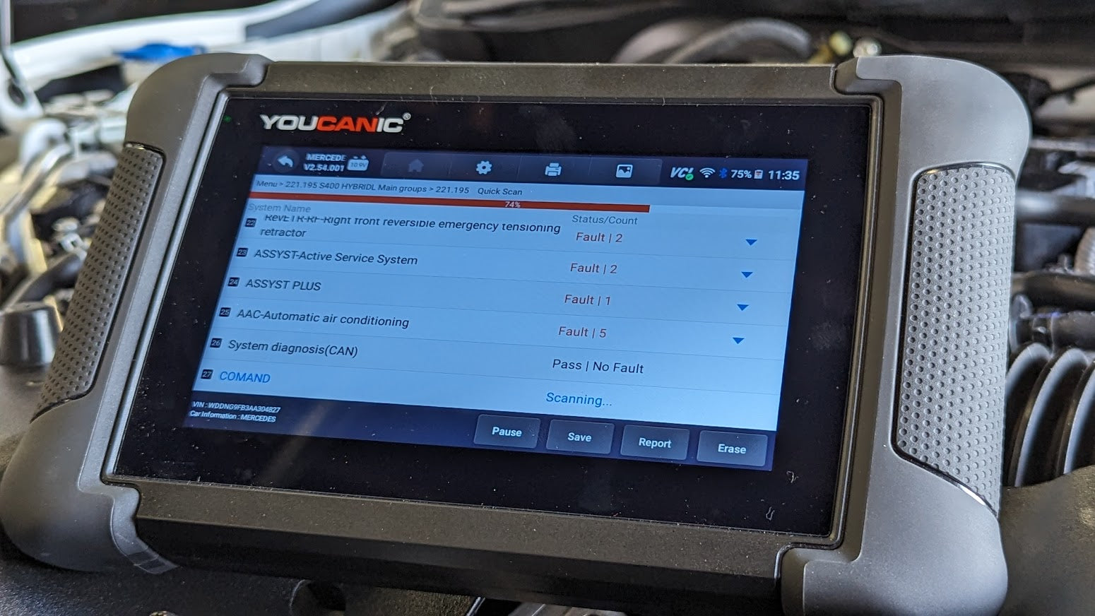 YOUCANIC UCAN-II-B PRO Full System Diagnostic Scanner - Wireless OBD-I